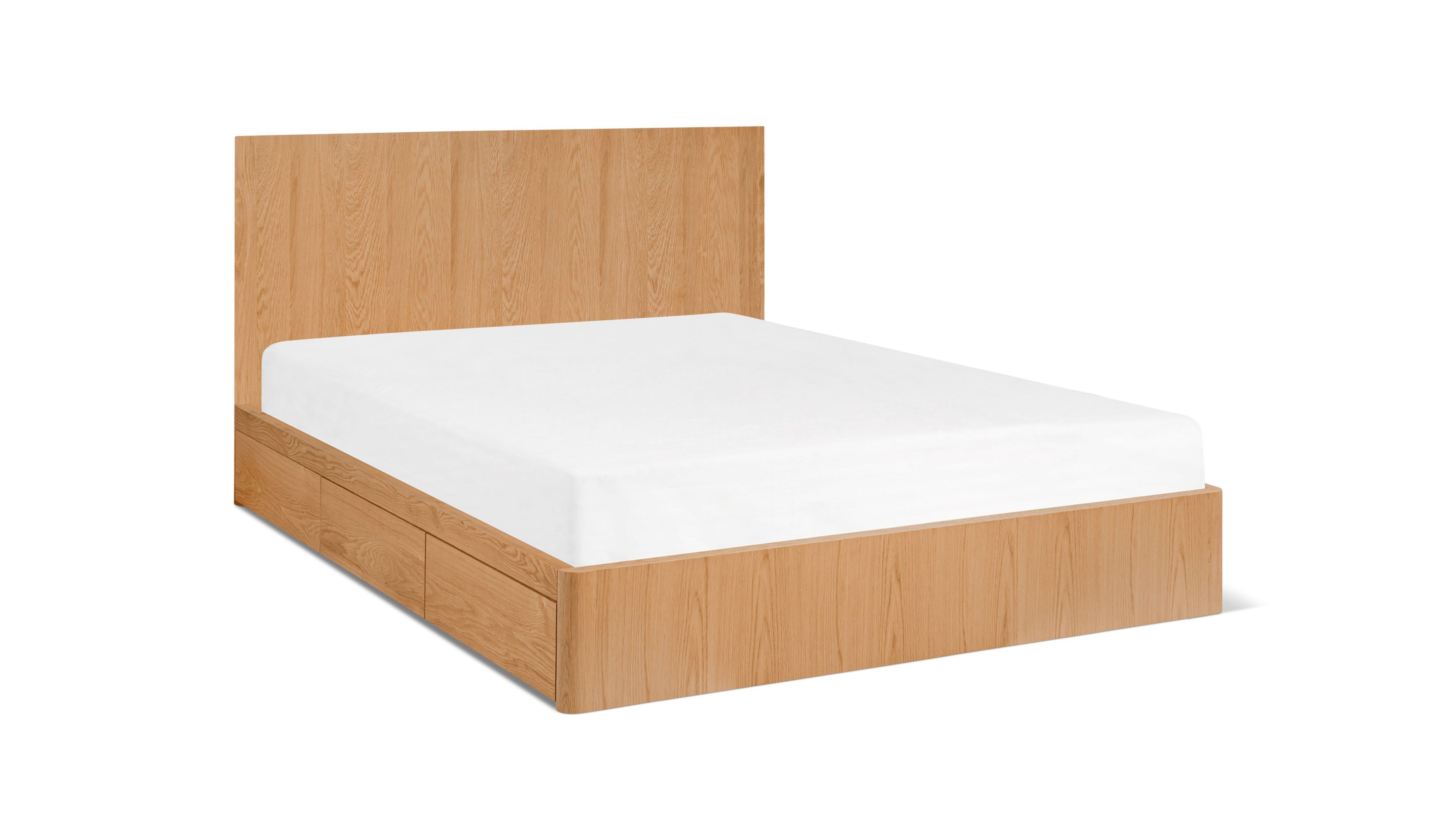 Form Storage Bed, Queen, White Oak - Sundays Company Canada