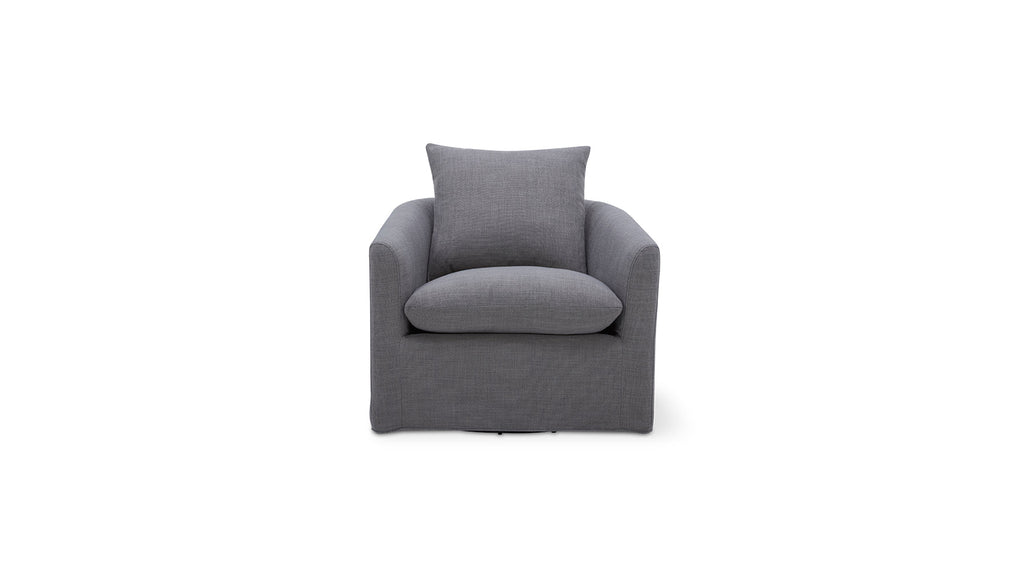 Sink In Swivel Lounge Chair, Slate - Sundays Company Canada