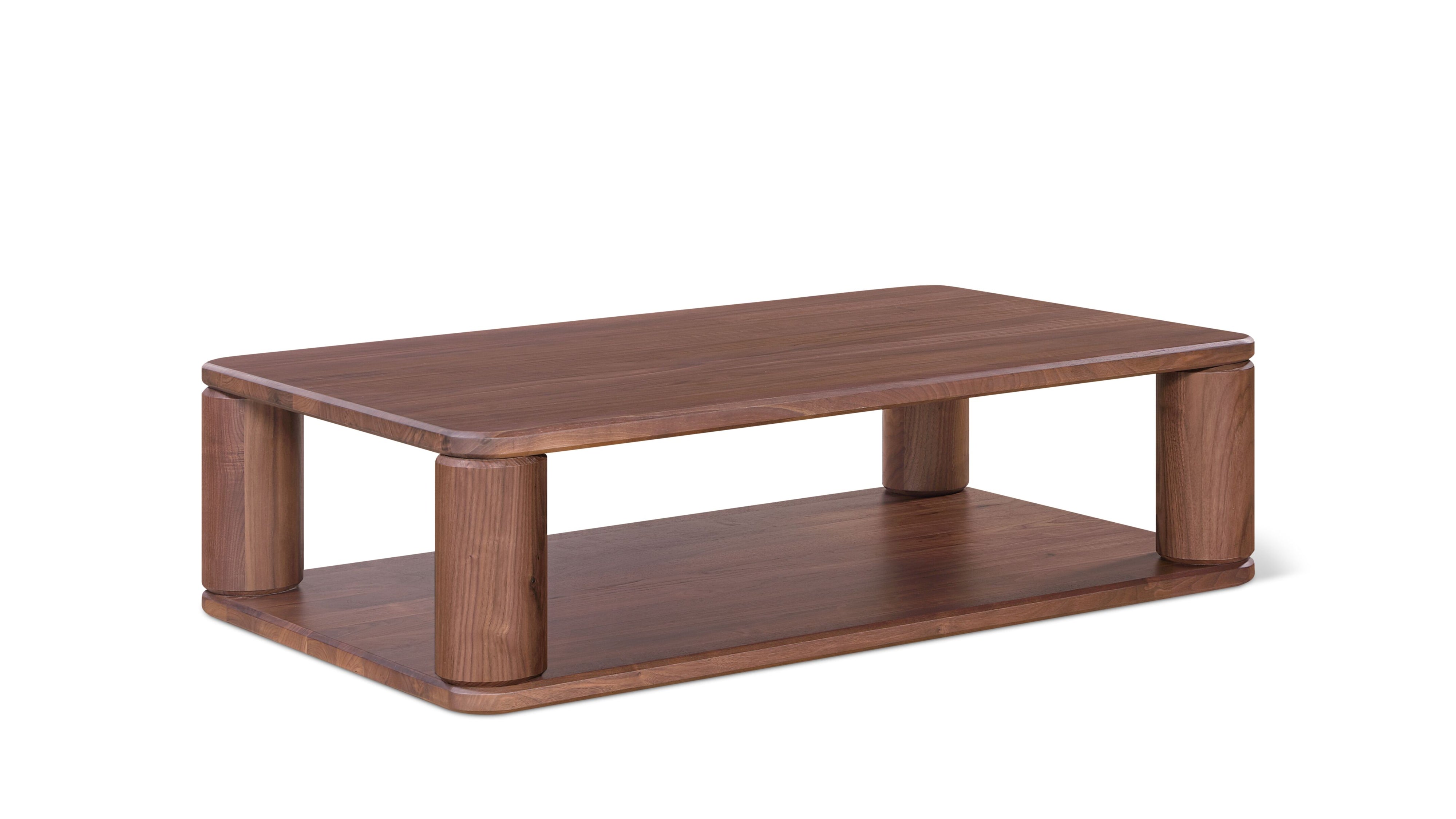 Double Feature Coffee Table, Regular, American Walnut - Sundays Company ...