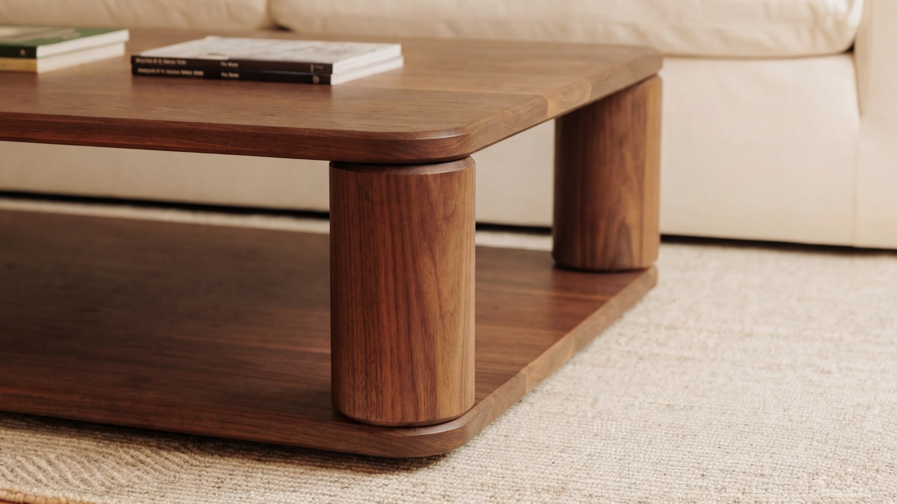 Double Feature Coffee Table, Regular, American Walnut - Sundays Company ...