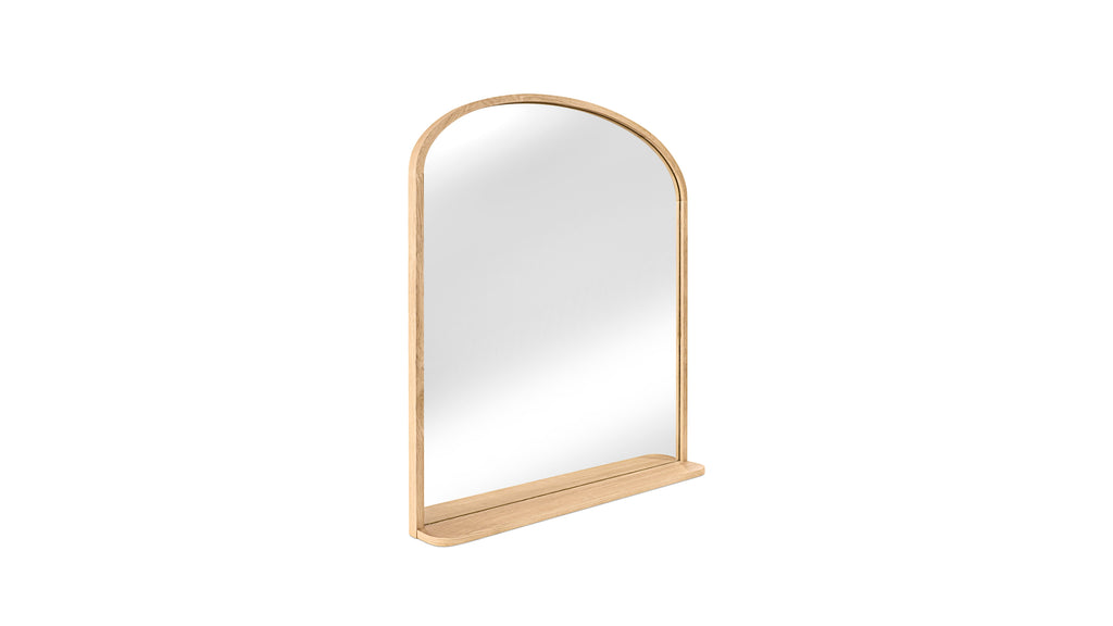 Go Round Mirror, White Limed Oak - Sundays Company Canada
