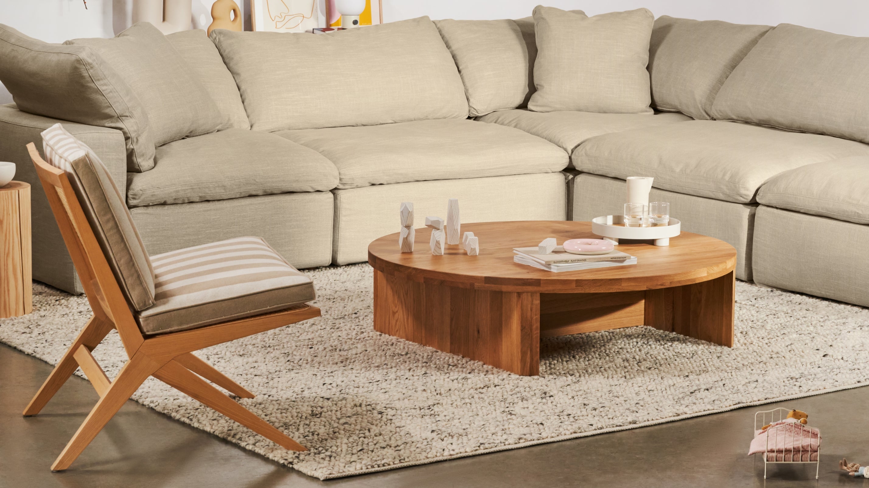 Gather Rug, 8x10, Oyster - Sundays Company Canada