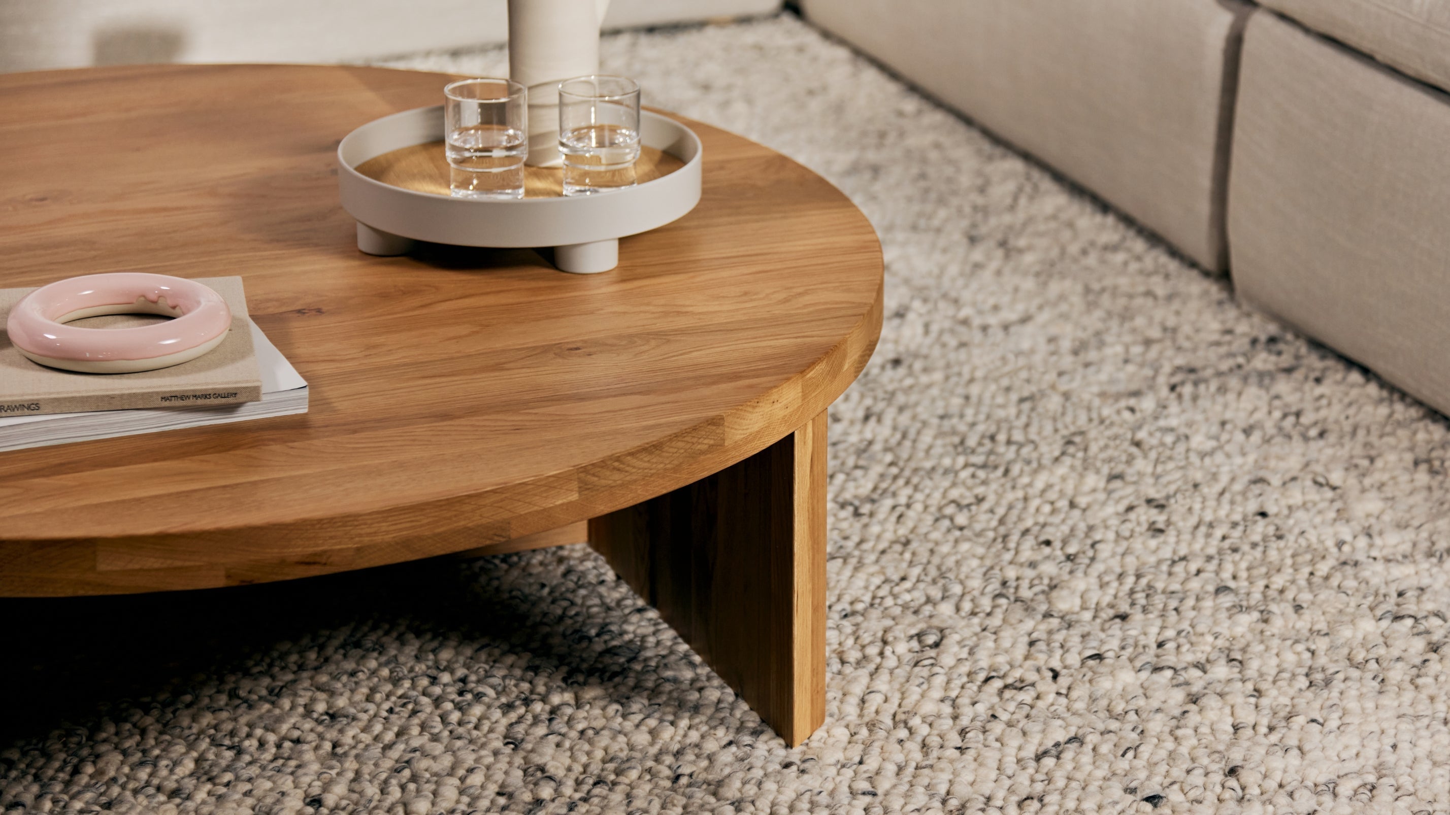 Gather Rug, 8x10, Oyster - Sundays Company Canada