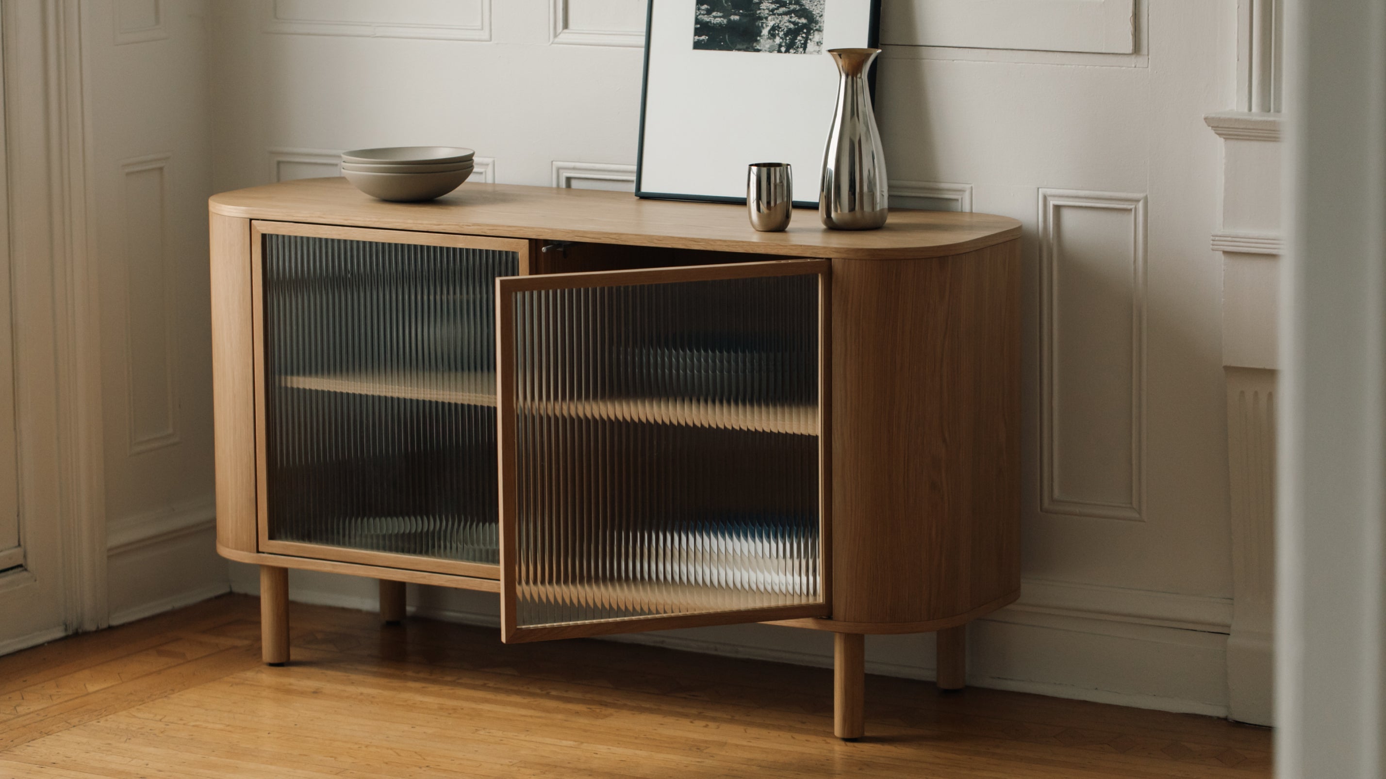Showcase Sideboard, White Oak - Sundays Company Canada