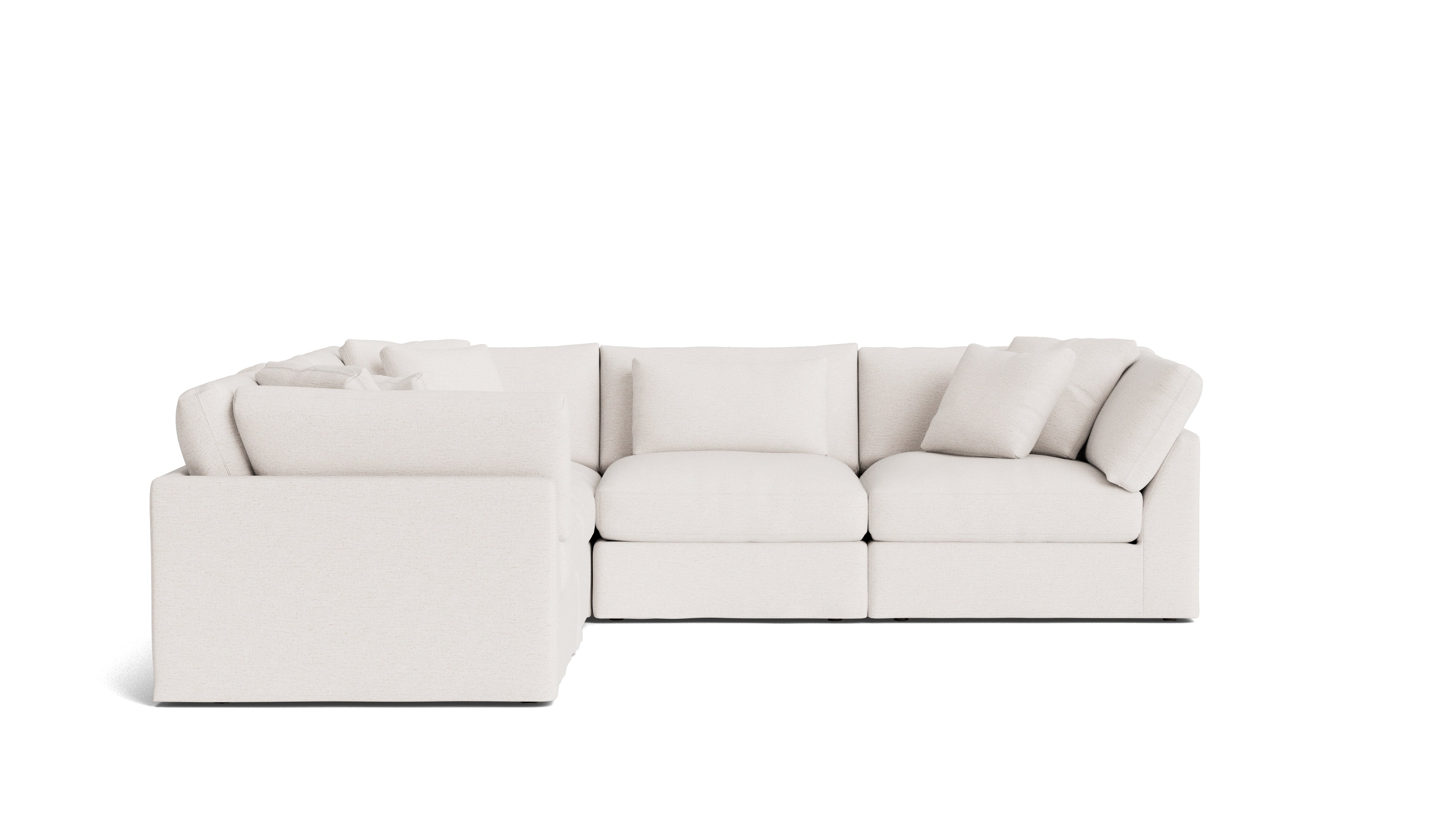 Get Together™ 5-Piece Modular Sectional Closed, Large, Nomad Snow ...