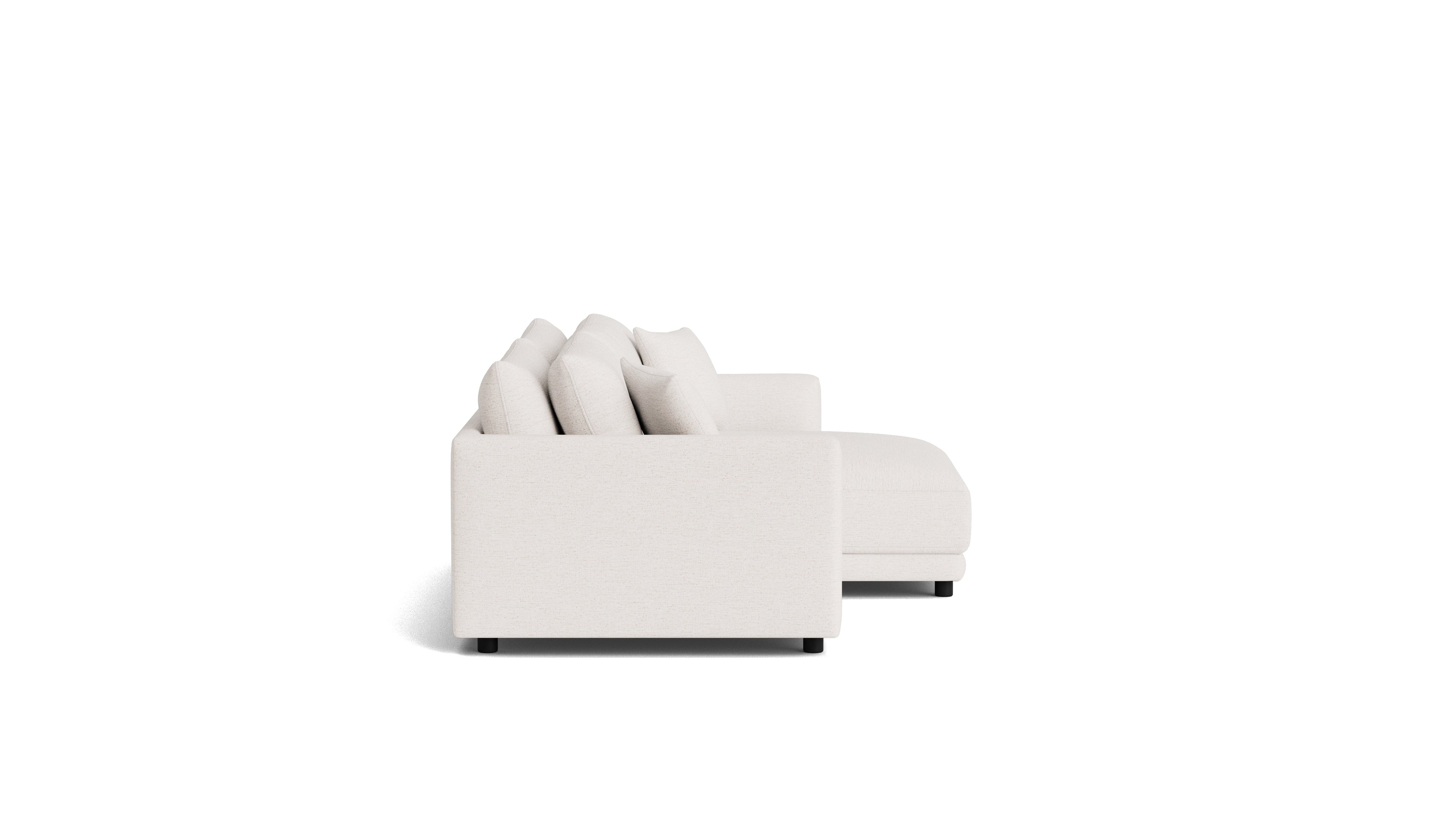 Soft Spot 2-Piece Modular Sectional Right, Nomad Snow - Sundays Company ...