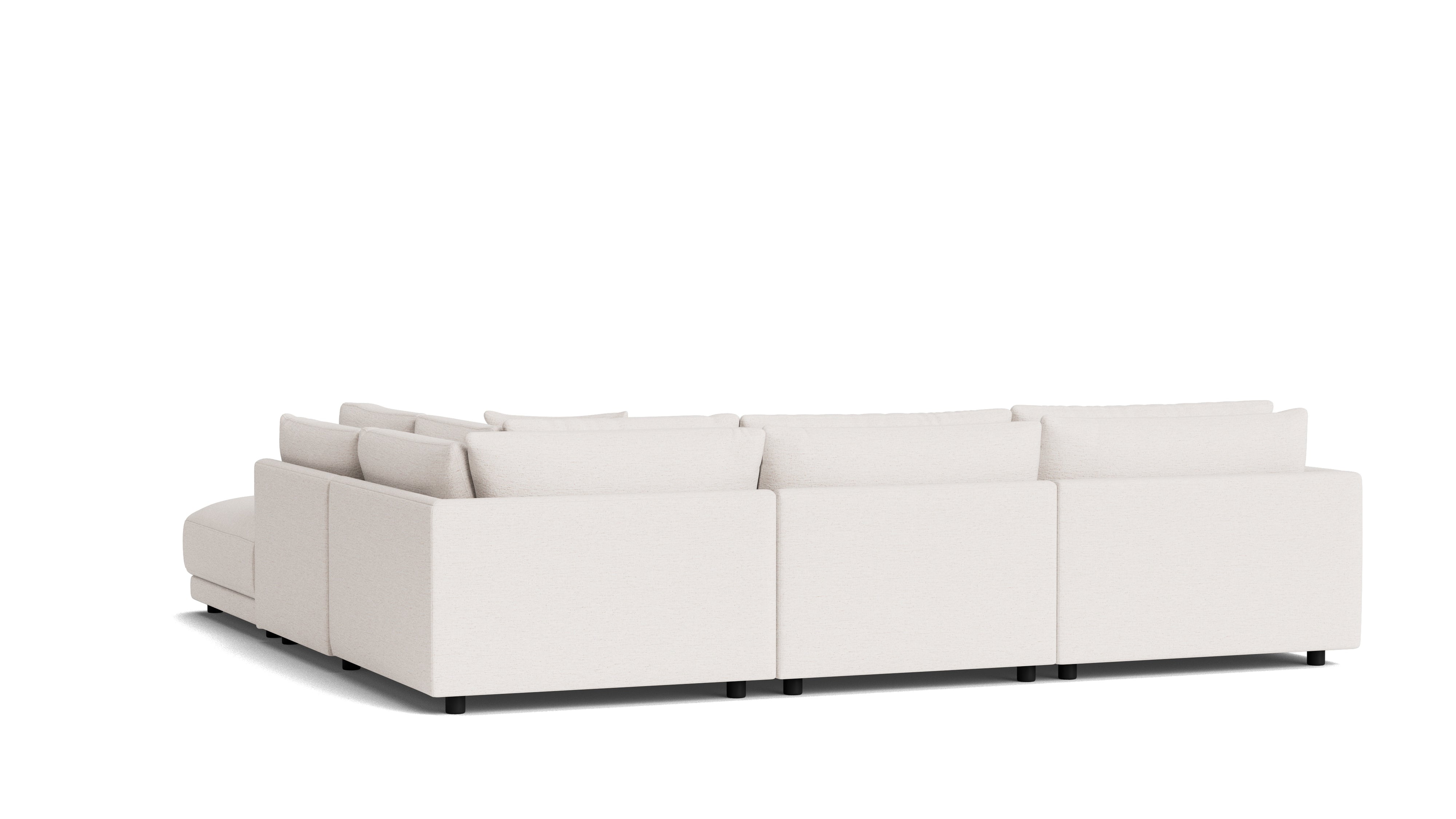 Soft Spot 5-Piece Modular Sectional Right, Nomad Snow
