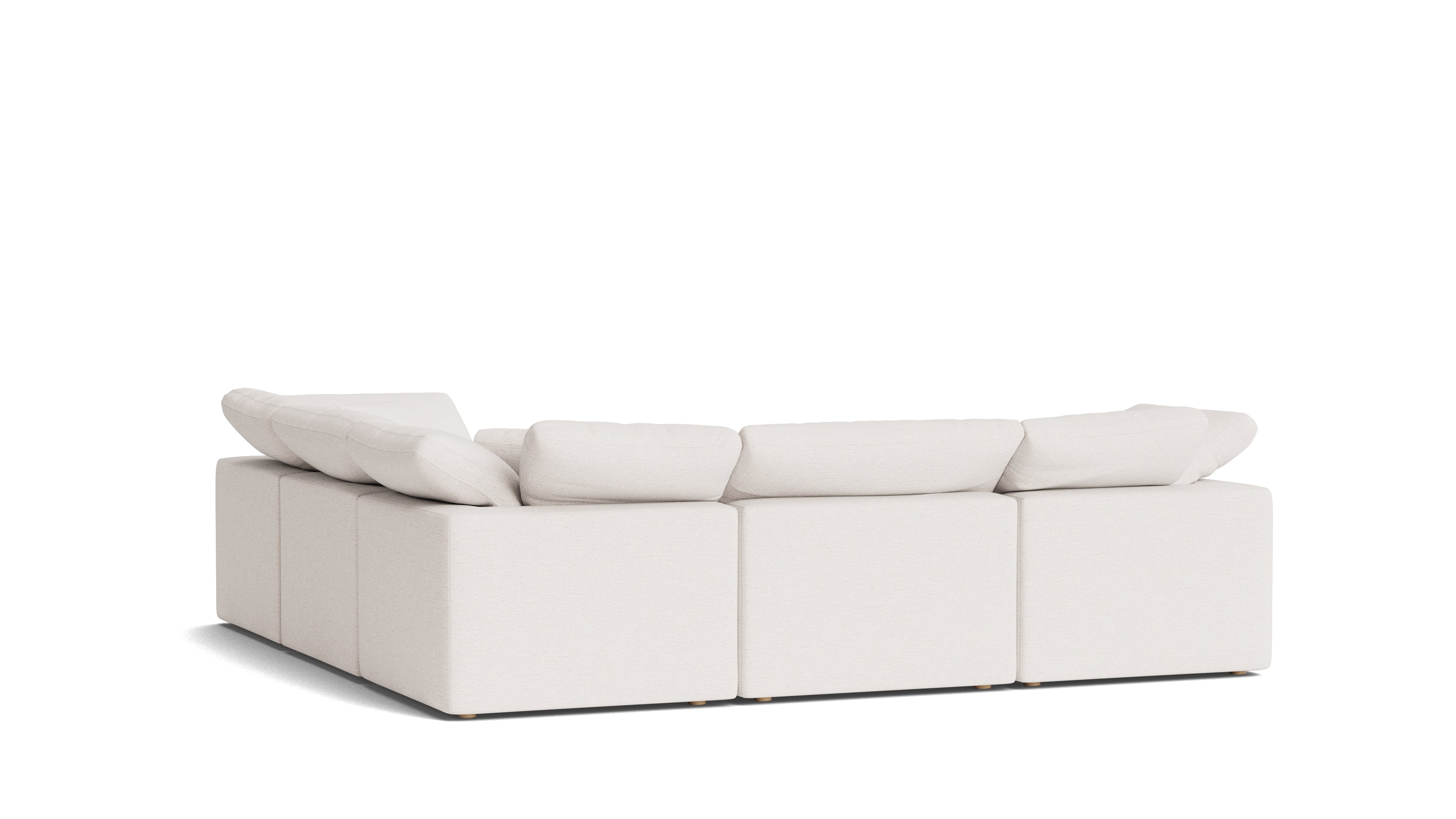 Movie Night™ 5-Piece Modular Sectional Closed, Standard, Nomad Snow ...